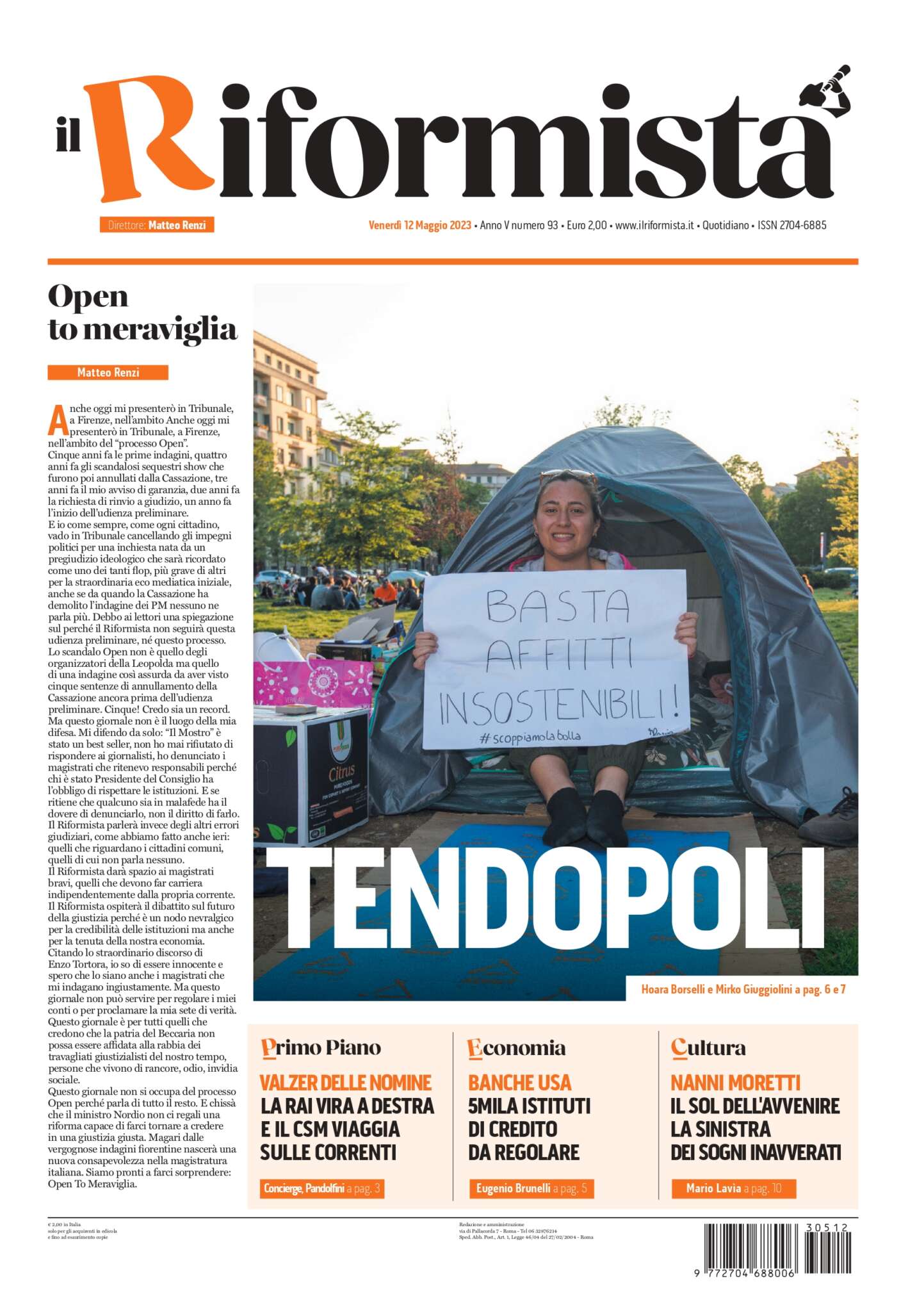 Quotidiano del 12 maggio 2023 - Il Riformista