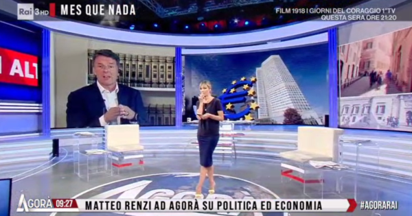 Renzi ad Agorà: "C'è una Meloni di campagna elettorale e una Meloni di ...